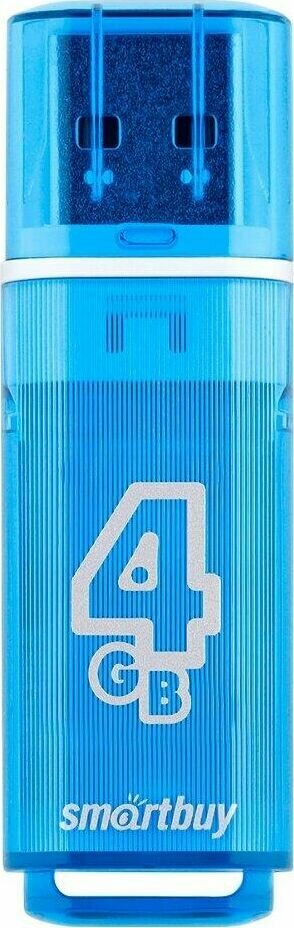 Флешка USB флеш карта (SB4GBGS-B) 4GB GLOSSY SERIES BLUE