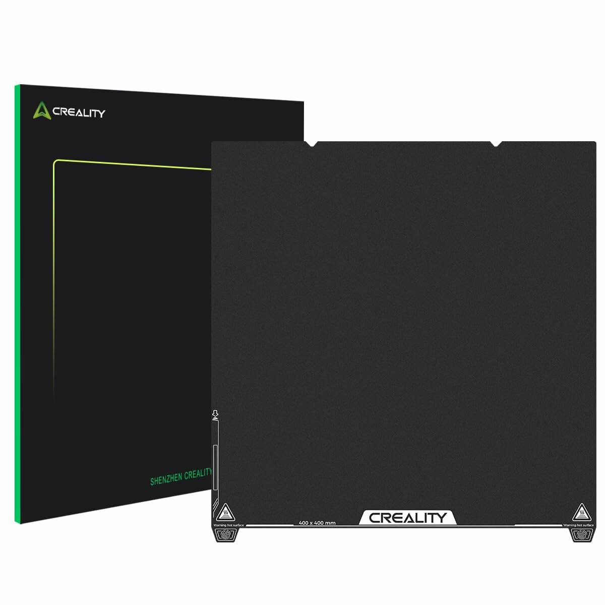 Пластина для сборки из эпоксидной смолы Creality Ender 5 Max, платформа для 3D-принтера размером 415 * 430 мм, Двусторонняя текстурированная пружинная сталь, Термостойкая Прочная гибкая износостойкая печатная платформа для 3D-принтеров