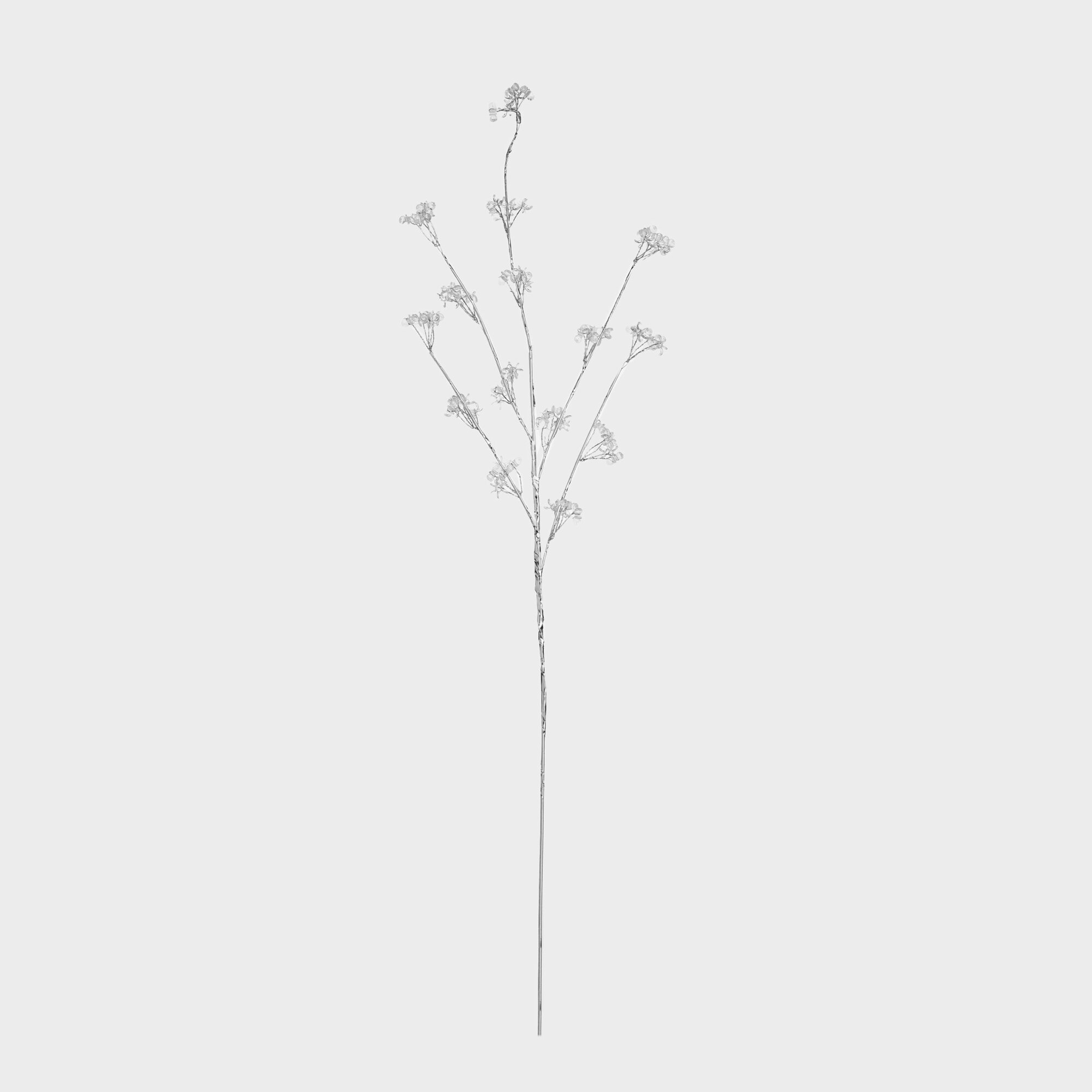 Ветка декоративная, 60 см, акрил/бумага, Кристальные цветы, Crystal decor, Kuchenland