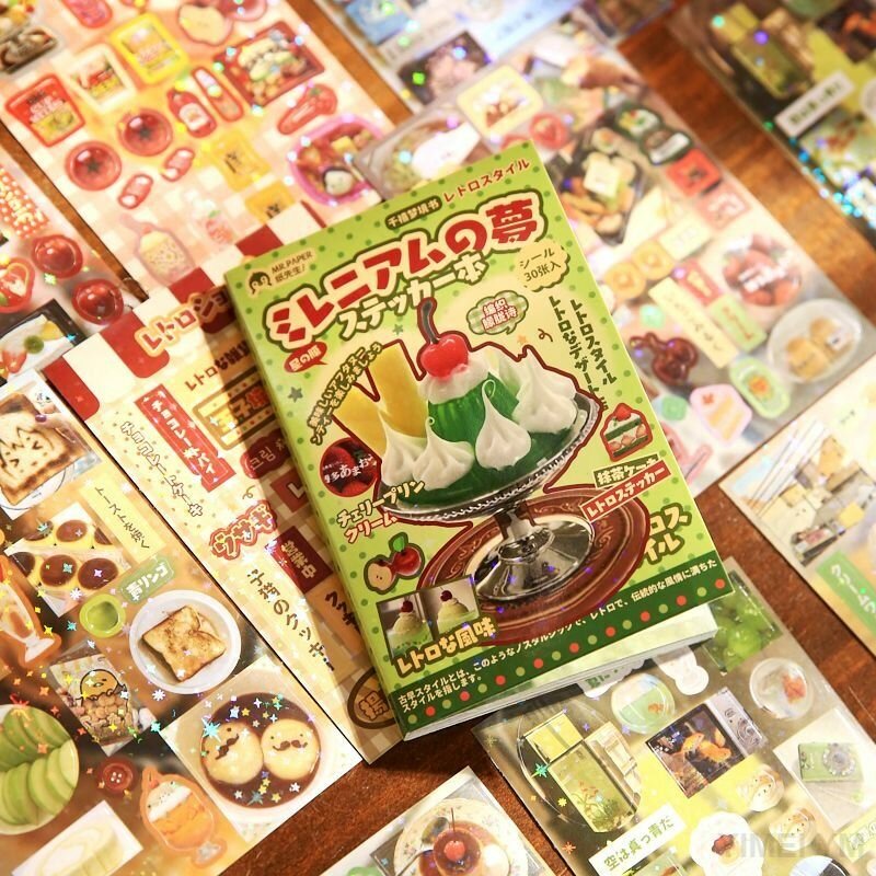 Набор наклеек, mr. paper,30 листов/книга, Японский стиль, Мелованная бумага самоклеящаяся