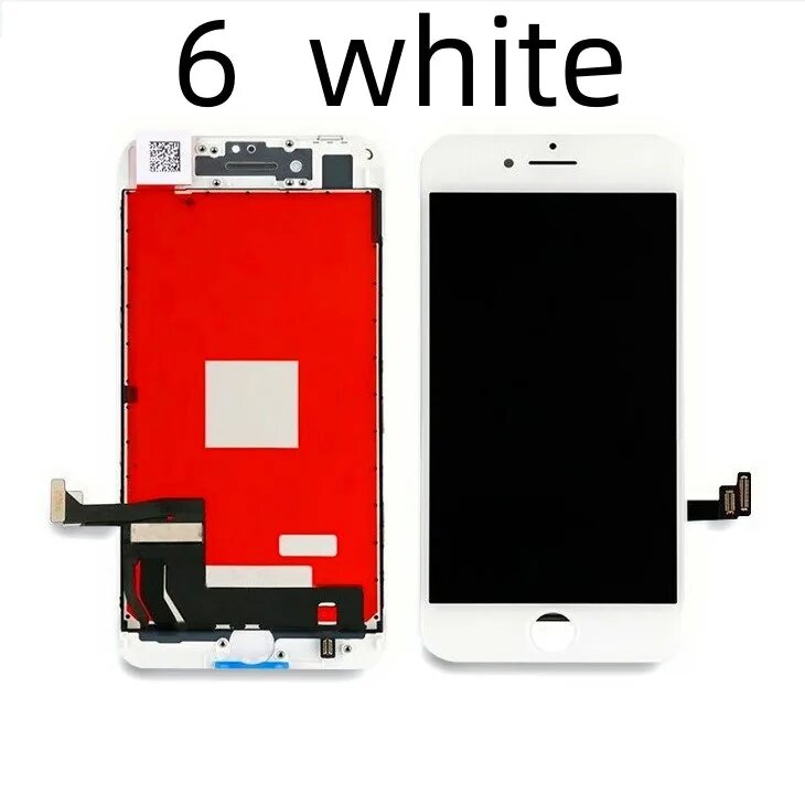 Оригинальный ЖК-дисплей Для iPhone 4, 5, 6, 6S, 7, 8 Plus, Сенсорный Экран, Замена For 6 white