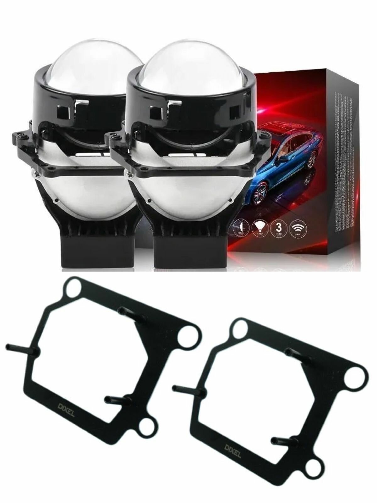 Комплект BI-led Kia Ceed 2 2012-2018 (Biled 3.0 + рамки)