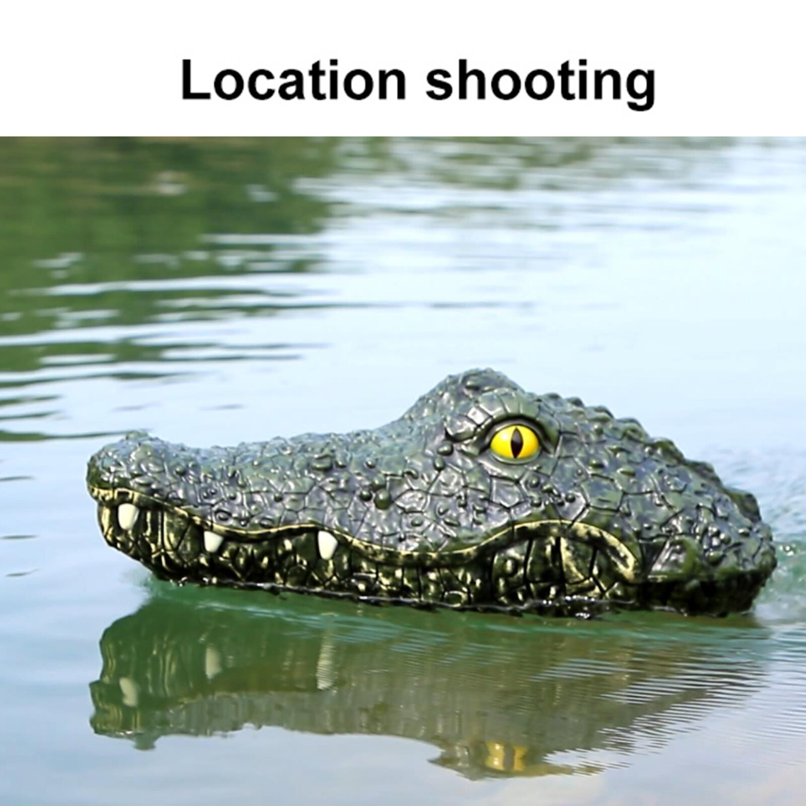 JJRC RC лодка имитация крокодил электрическая гоночная лодка для бассейнов 2.4G пульт дистанционного управления 2CH обманная игрушка