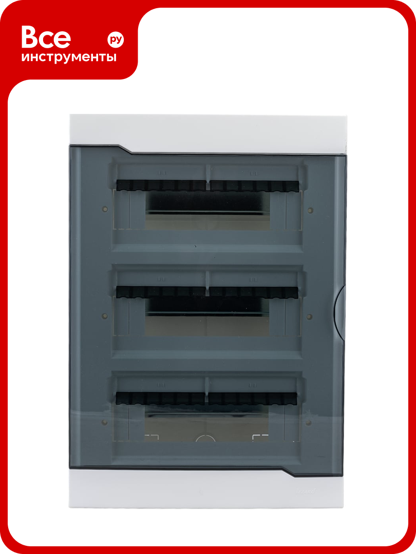 Бокс с прозрачной крышкой Lezard NEW ЩРН-П-36 для наружной установки 36-х модульных, наружной установки 36