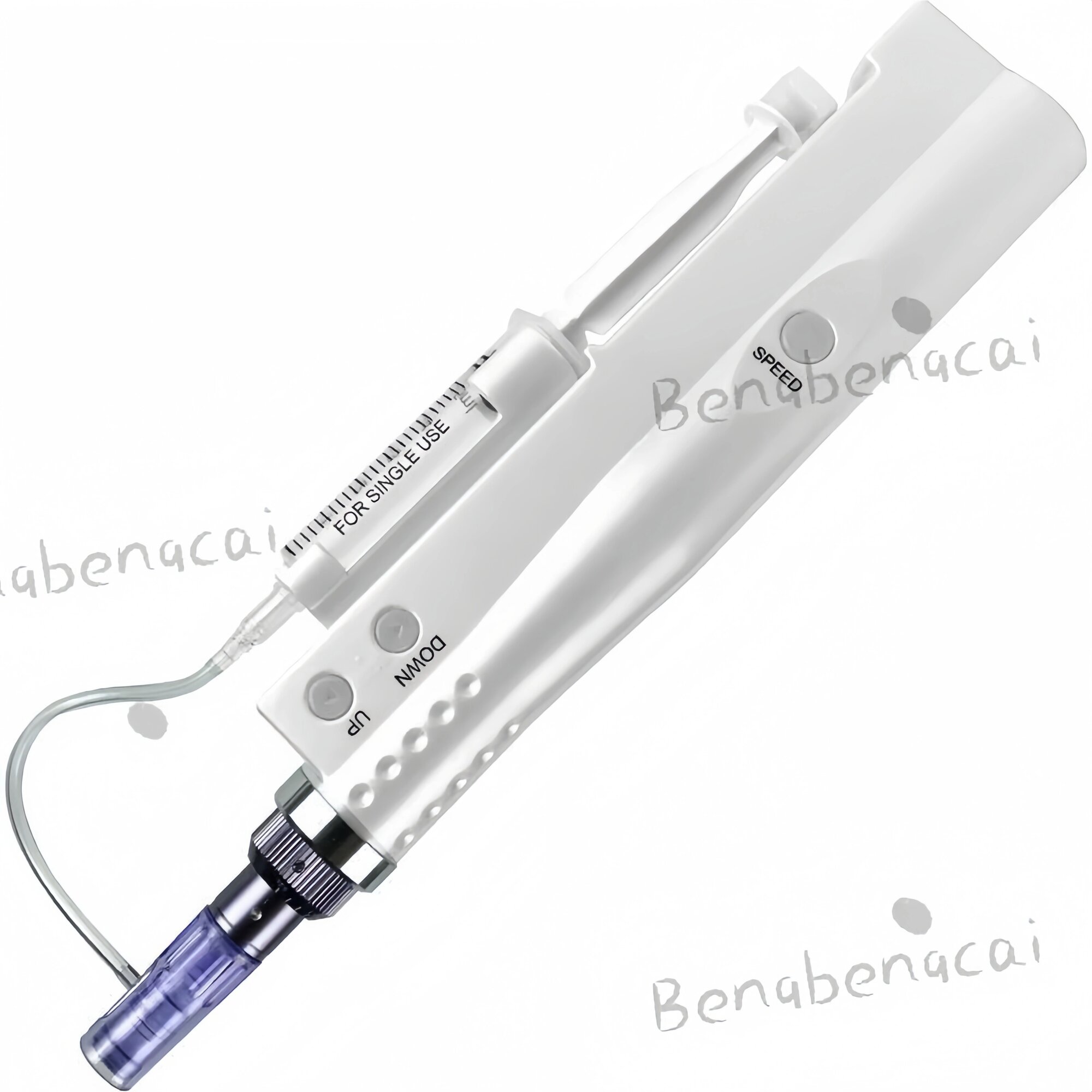 Аппарат для мезотерапии, 16 000 колебаний в минуту, с автоподачей мезококтейля, белый