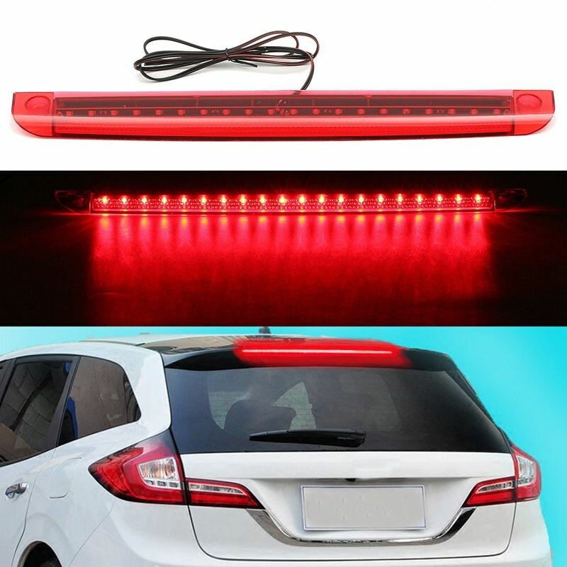 Универсальный автомобильный мотоцикл Красный 12V 20 LED 3RD Задний стоп-сигнал с высоким креплением тормоза MyPads