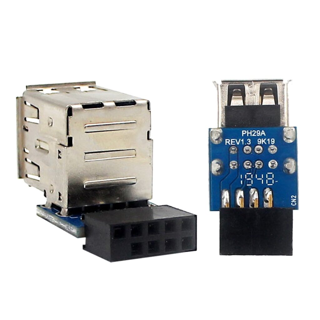 Адаптер PH29A 9 Pin к USB 2.0 Female вертикальный тип