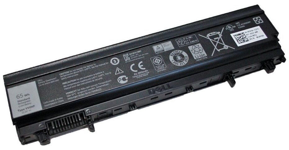 Аккумуляторная батарея VV0NF/ VJXMC для ноутбука Dell Latitude E5440/ E5540/ E5540S/ 6430S на 5800mAh 11.1V 65WH