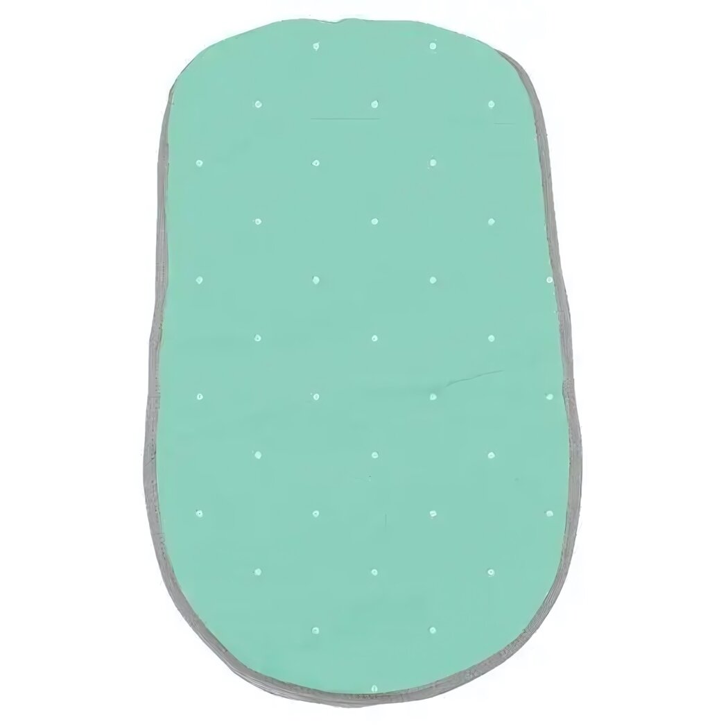 Матрасик в коляску «Мятный горошек», анатомическая форма, защита от влаги