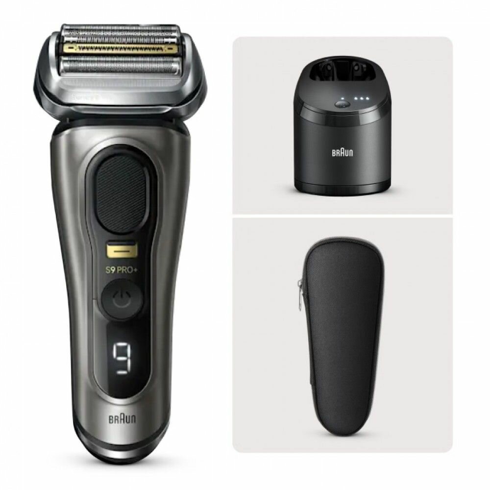 Электрическая бритва Braun S9 Pro+ 9565cc, серебристый/черный