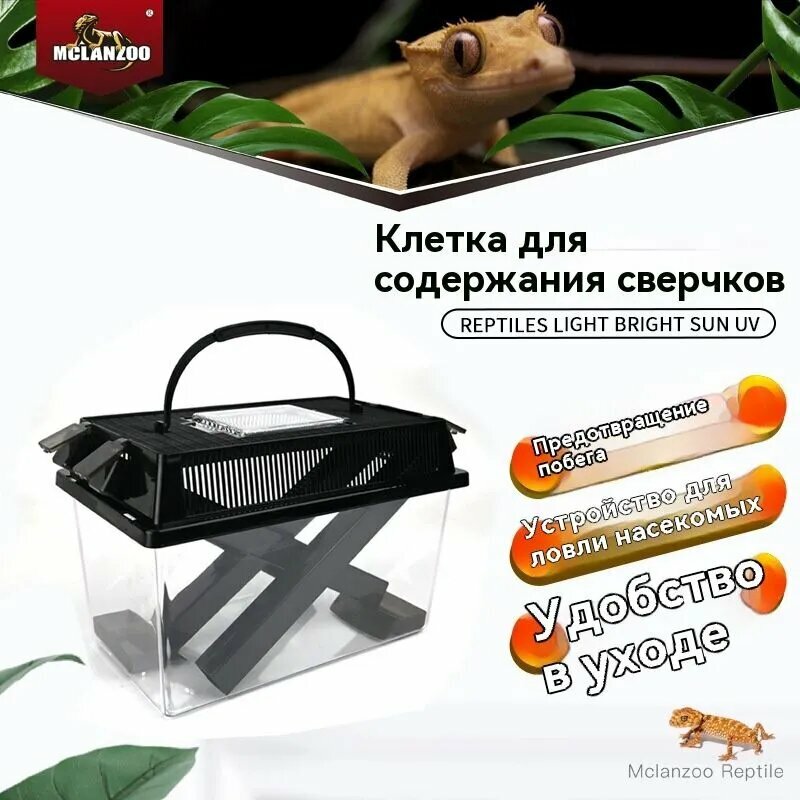 Контейнер для живого корма Hagen Exo-Terra Cricket Pen Large, фаунариум для сверчков и тараканов 30*25,5*19,5 см
