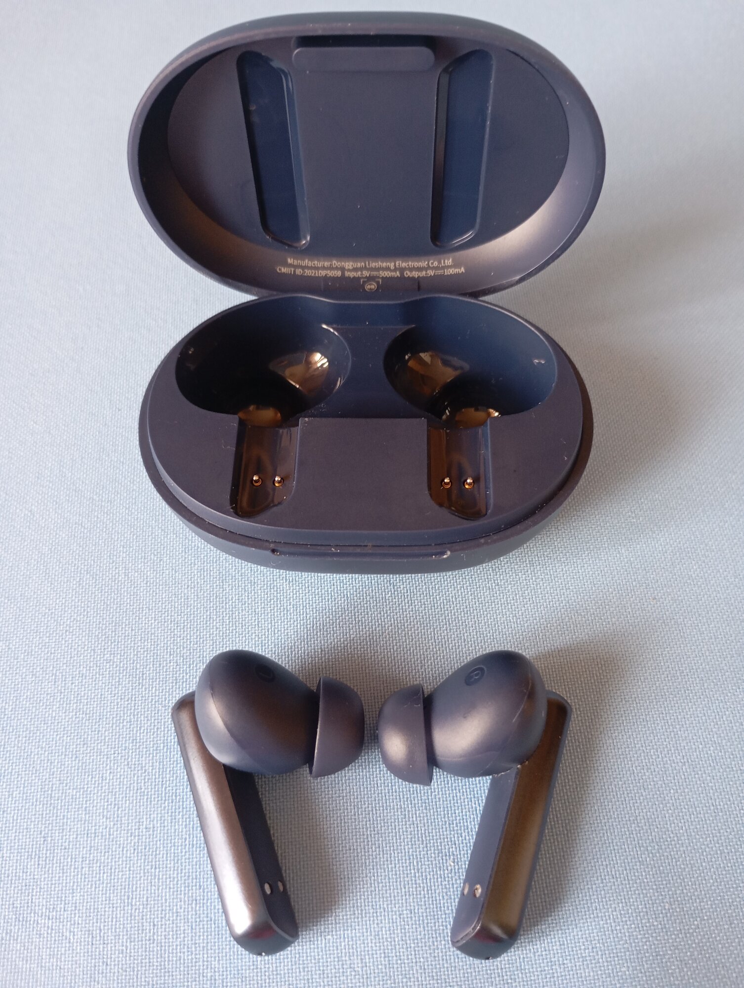 Беспроводные наушники Haylou W1 TRUE WIRELESS EARBUDS синие.