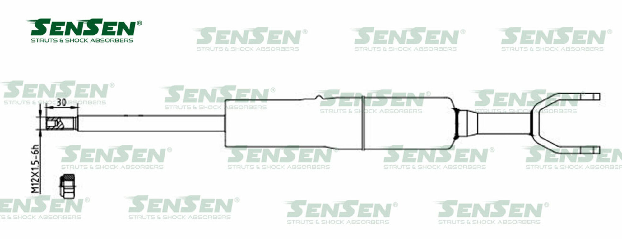 Амортизатор Audi A6(4F) 04/04- Пер. газ.(Sensen 32140120)