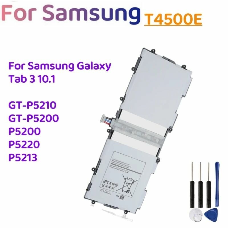 Аккумулятор для планшета T4500E T4500C 6800 мАч Samsung Galaxy Tab 3 10,1 GT P5200 P5210 P5220 P5213