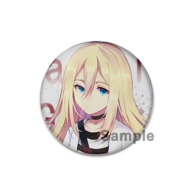 58 мм аниме «Ангелы смерти», заколки на пуговицах, милая интересная брошь с персонажем для рюкзака, украшения одежды, модные подарки