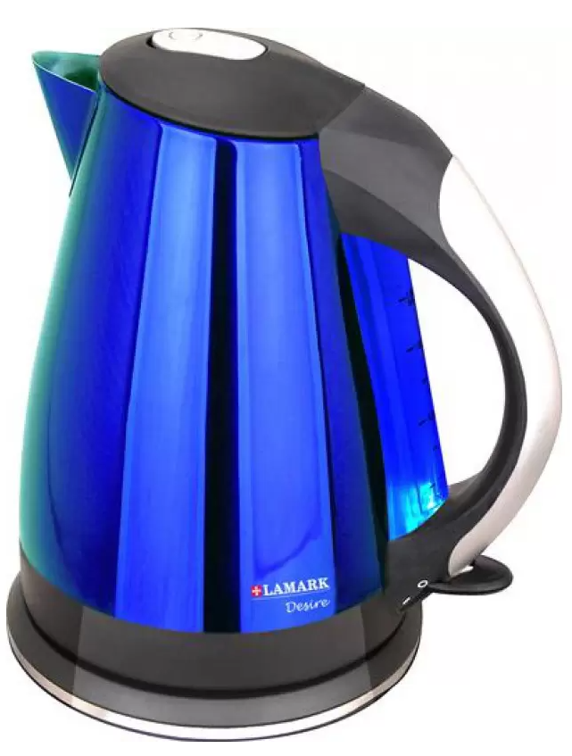 Электрочайник LAMARK LK-1006, скрытый нагревательный элемент, 1,8 л, синий
