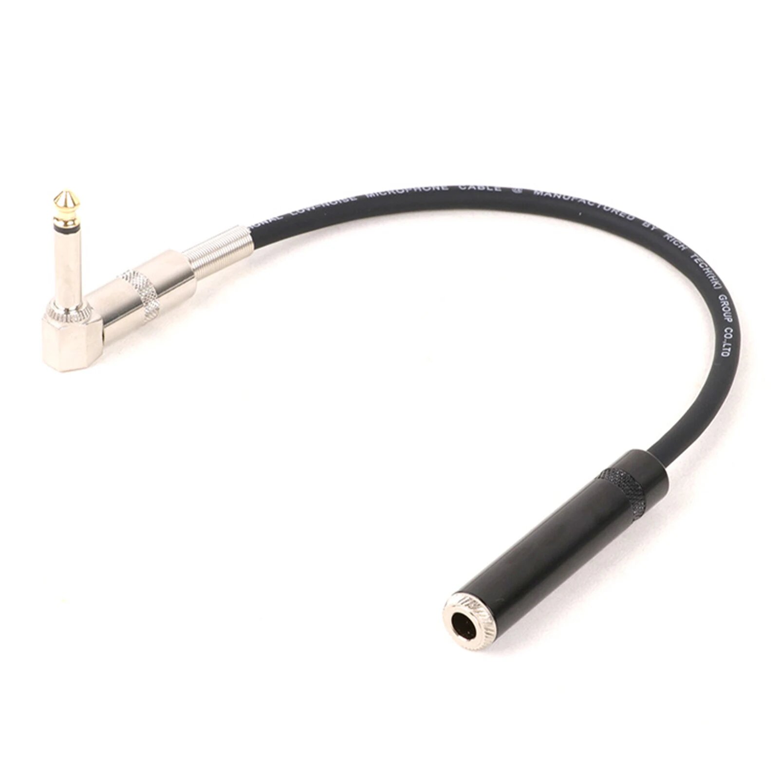 1 шт, прямоугольный аудиокабель 6,5 дюйма, со штекером на прямой 6,35 градусов