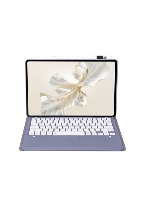 Ультратонкий кожаный чехол-подставка для планшета Ah19 Hey2-w09 + Bluetooth-клавиатура, фиолетовый, для Honor Pad 9