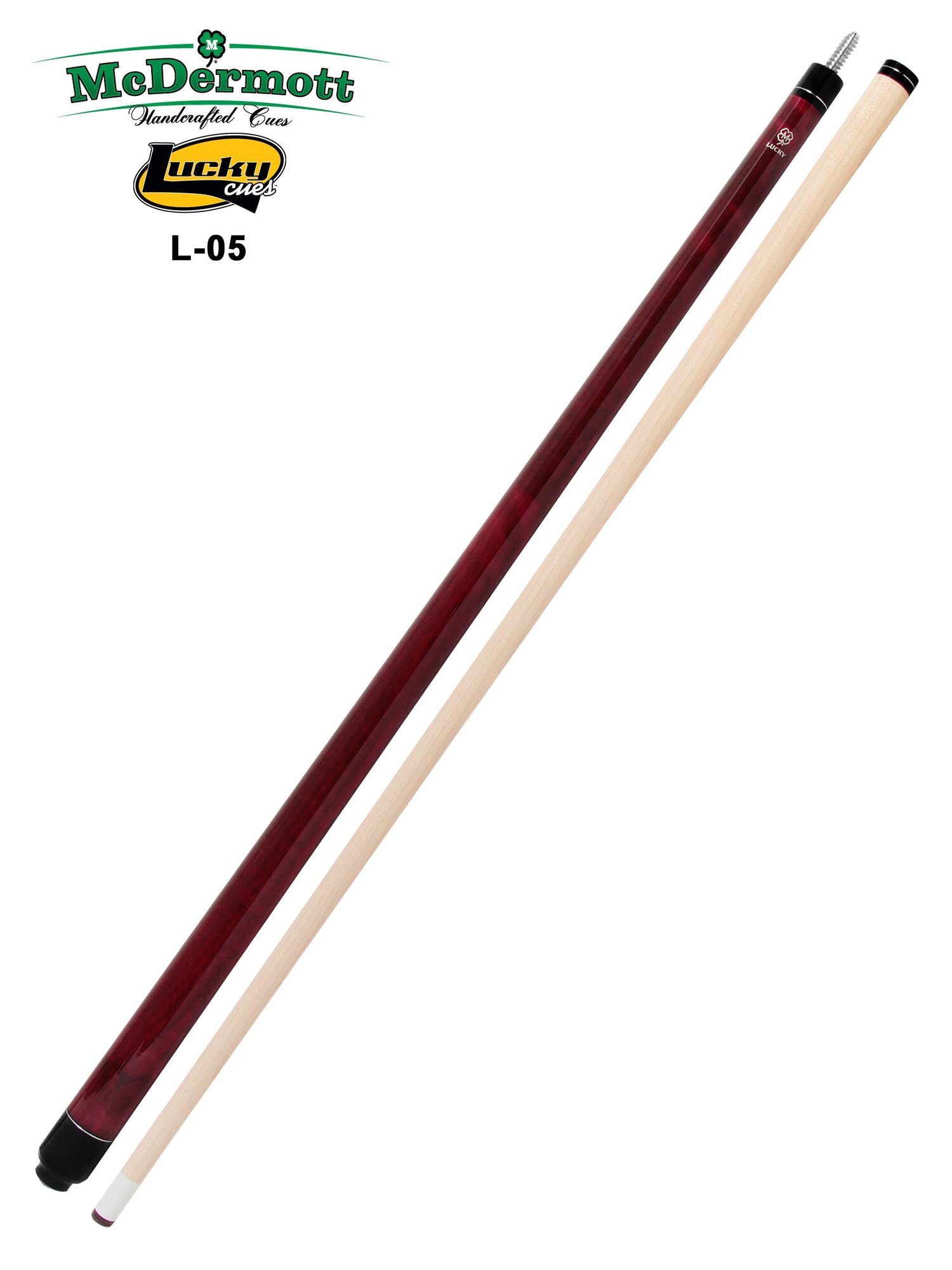 Кий бильярдный для американского пула McDermott Lucky L05, двухсоставный