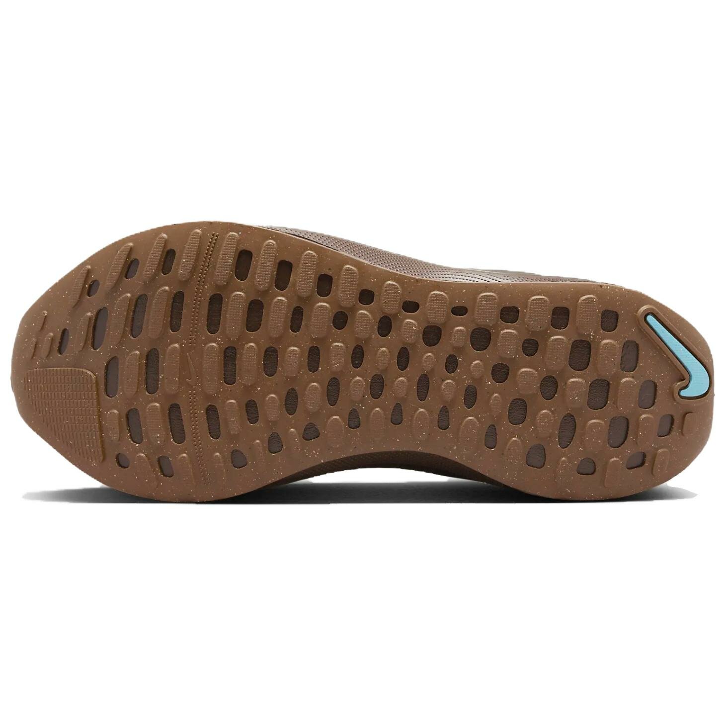 Кеды NIKE ReactX Infinity Run, размер 41 EU, коричневый, черный — фото 1