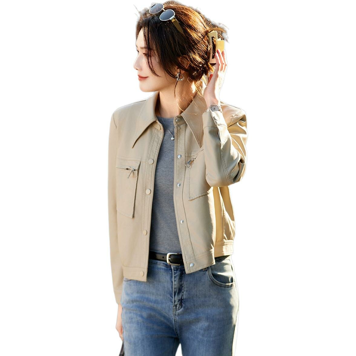 Куртка кожаная