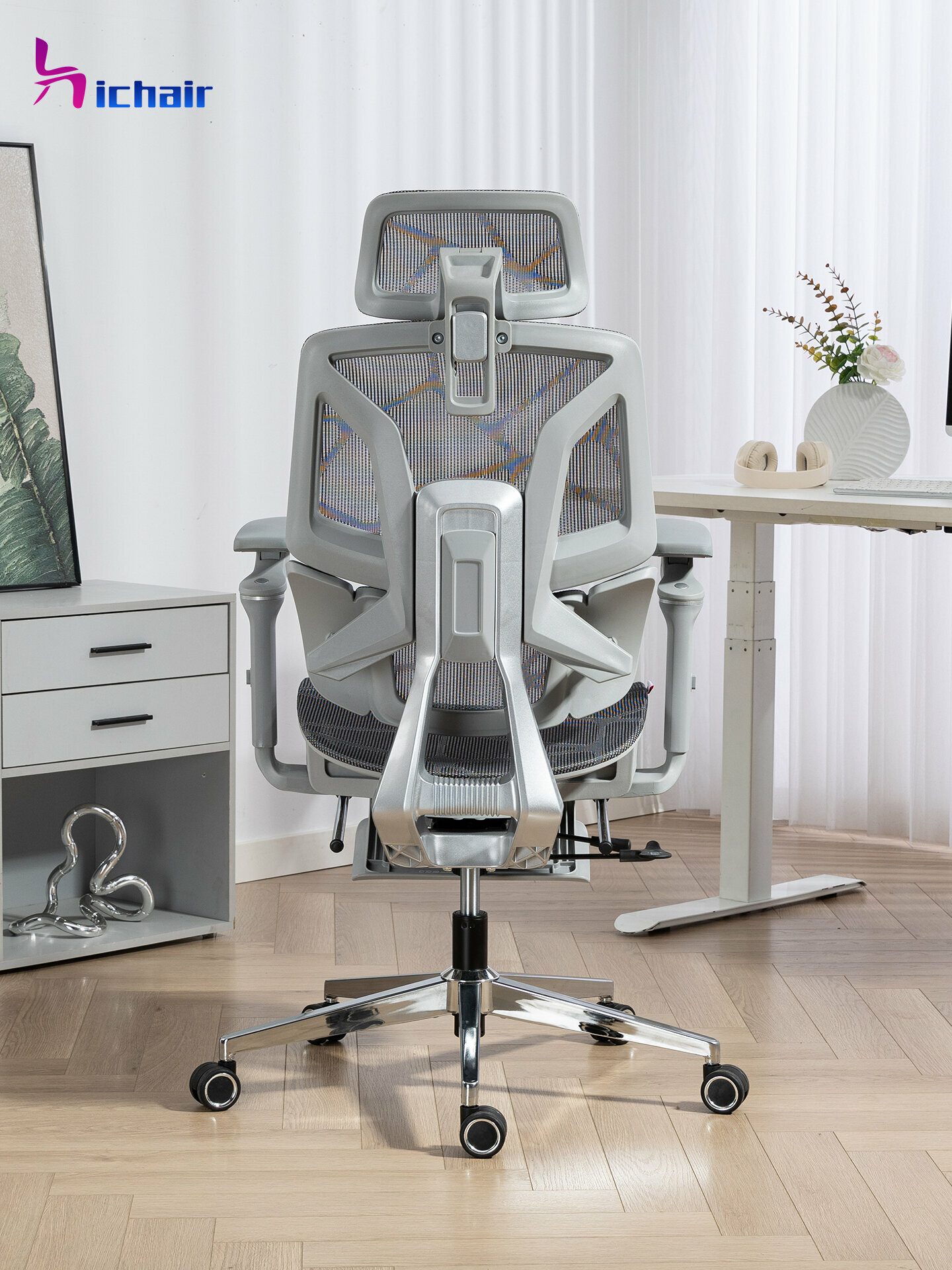 Компьютерное Кресло HICHAIR H999 Эргономичное С Регулируемым Подголовником И Поддержкой Поясницы