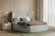 Кровать 200х160 двуспальная Divan.ru Далти 160 Букле Серый, 224х176х127 см