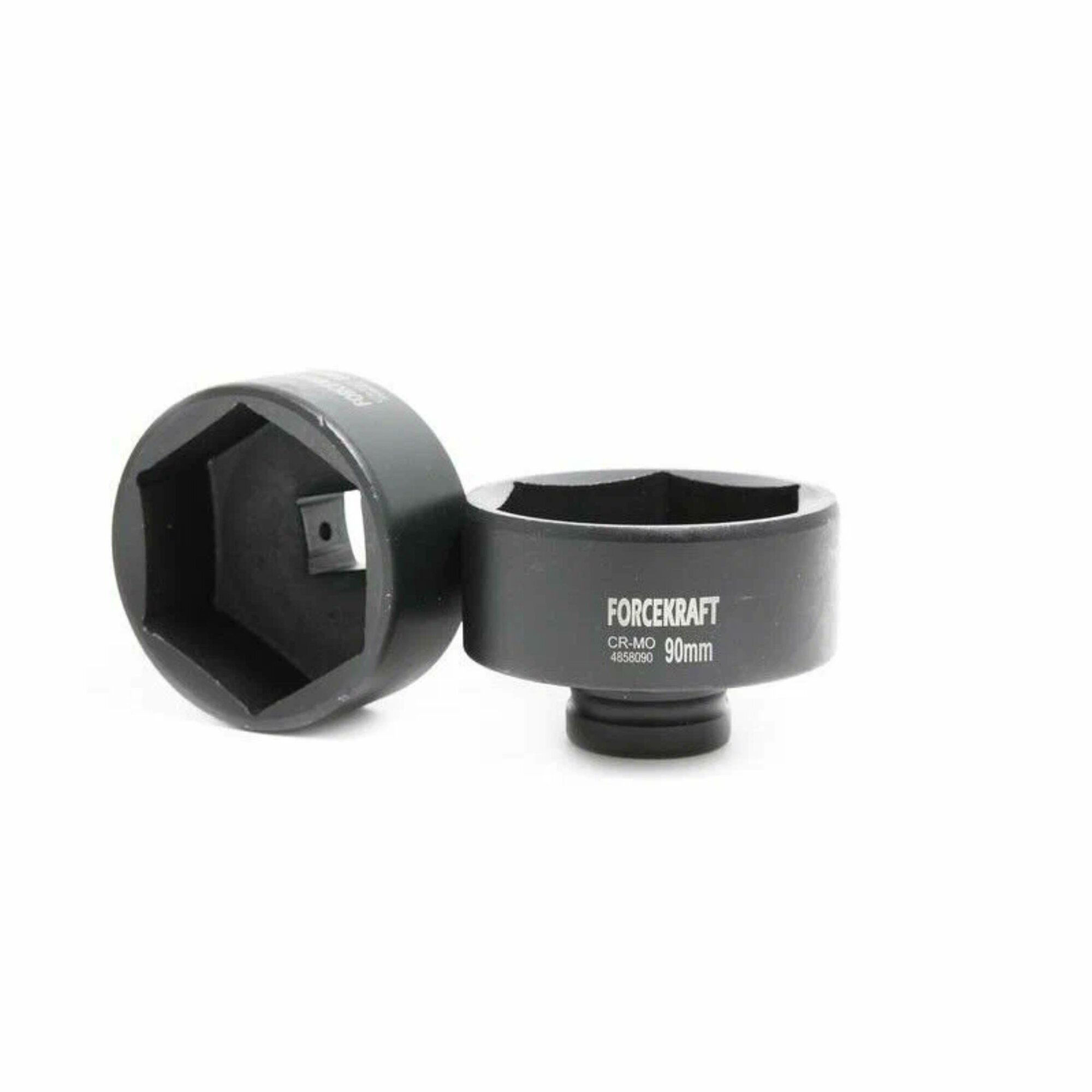 Головка ударная ForceKraft, для гайковертов, 6-тигранная, молибден-ванадиевая, 1", длина 90 мм