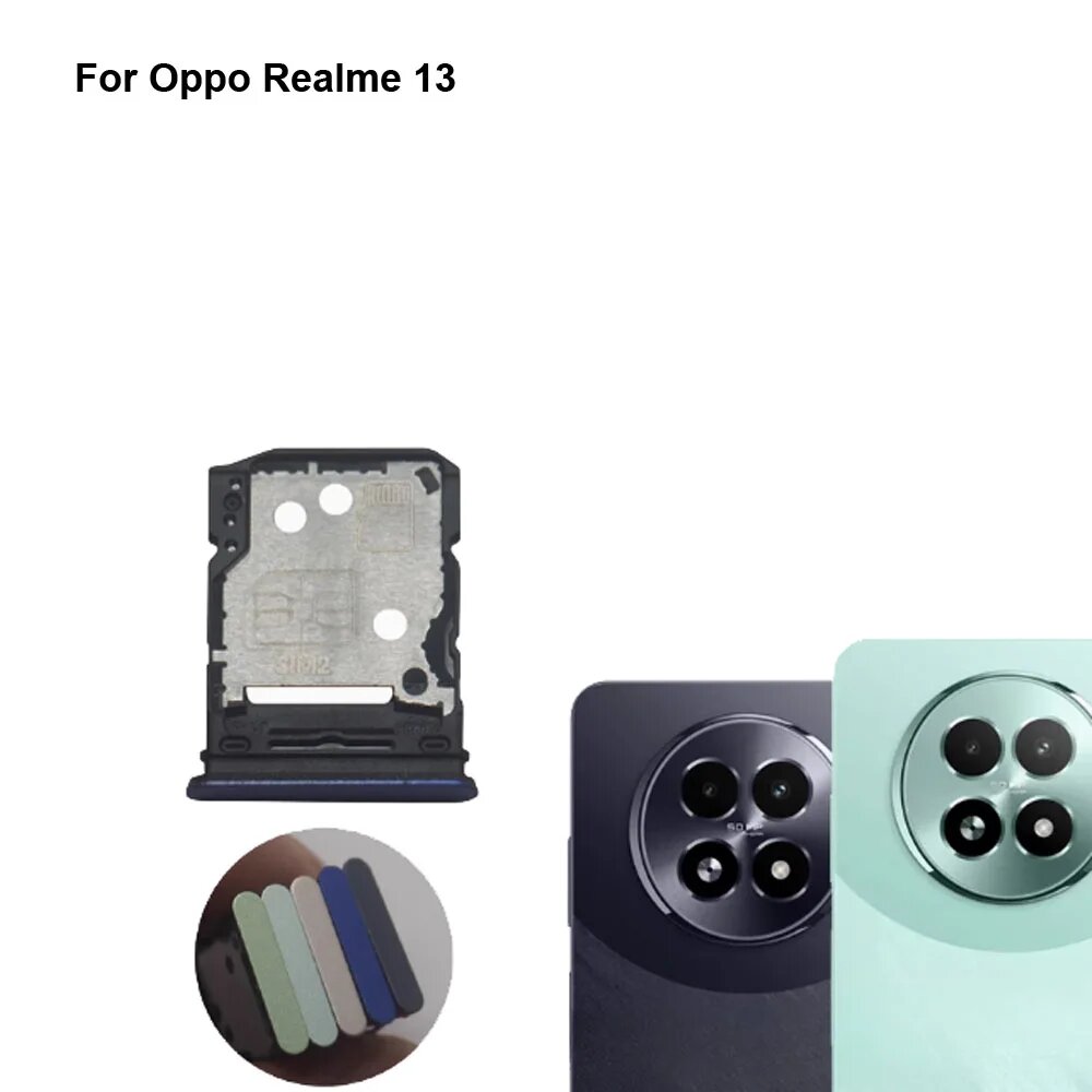 Для Oppo Realme 13, новый протестированный держатель SIM-карты, лоток для карт, слот для Oppo Realme 13, запасные части черный