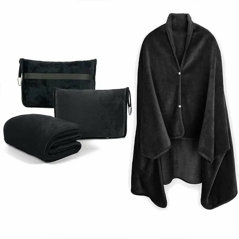 Плед плюшевый, пончо , Полиэстер FR, 150 см х 100 см