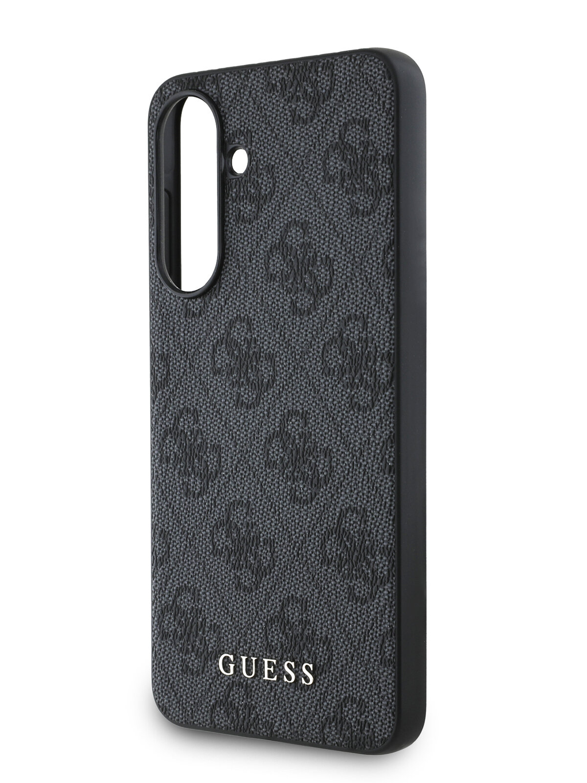 Чехол Guess для Samsung Galaxy A56 из экокожи PU leather с принтом 4G Classic, черный