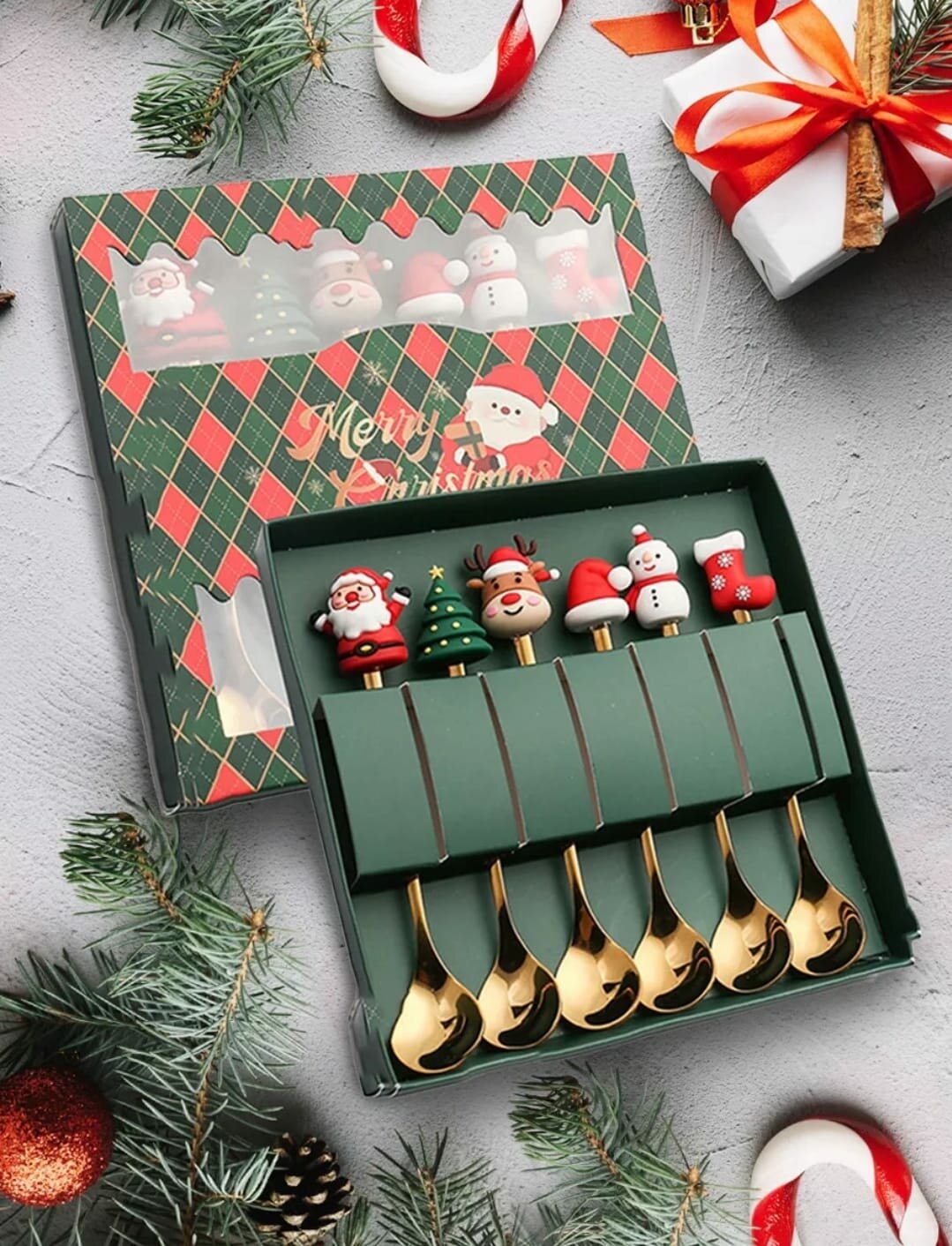 Новогодний подарочный набор ложек 2024. Готовый подарок