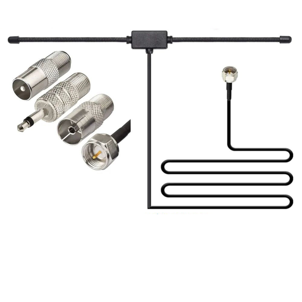 Антенна AM FM для радио, F-образная, с гнездом для ТВ, 3,5-дюймовая, моно, FM, роговая, универсальная, AM FM, дипольная антенна для автомобильной FM-радиостанции