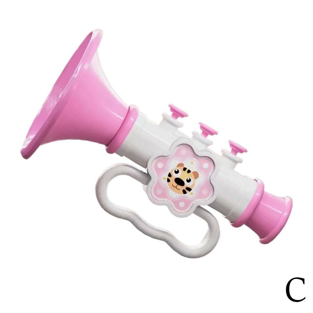 Детская музыкальная игрушка труба "Малыш трубач", музыкальный инструмент для малышей, развитие слухового восприятия, дудка