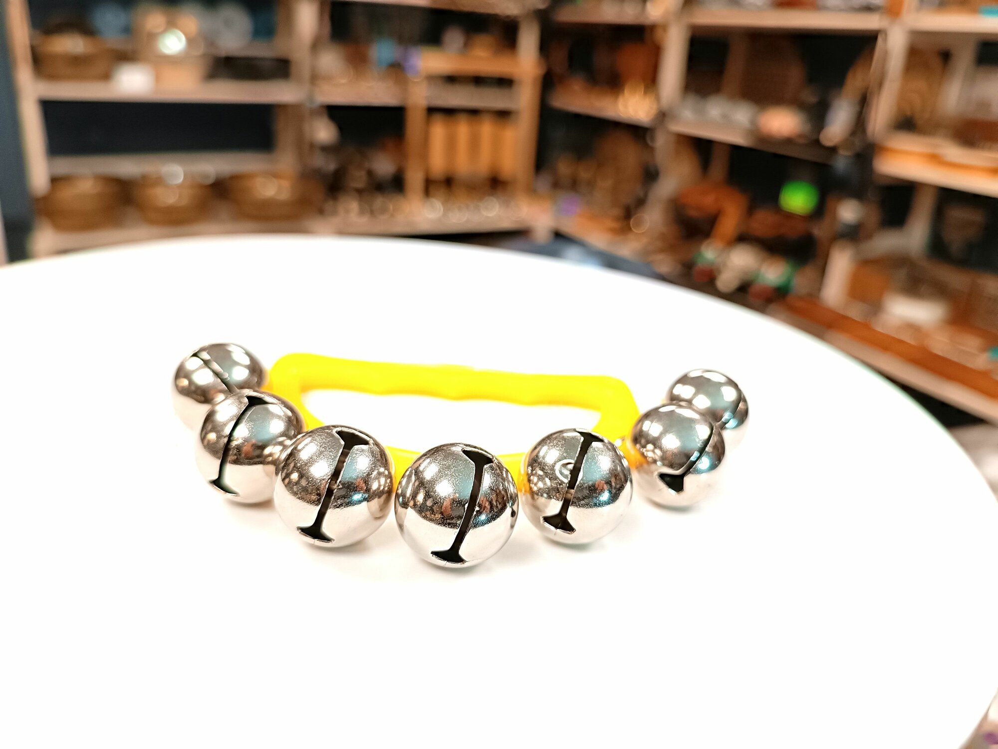 Бубенцы / колокольчики на ручке, желтый