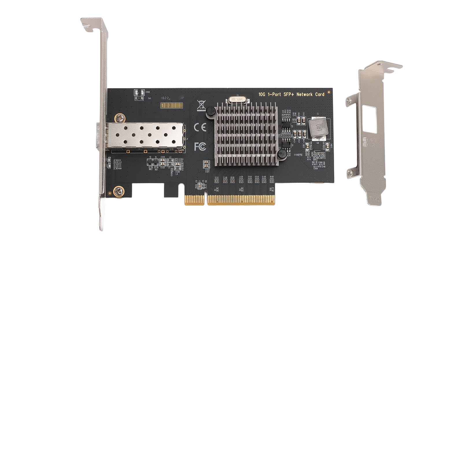 10 Гбит/с сетевая карта PCI-E с одним портом SFP, высокоскоростной адаптер PCI Express x8 с чипом 82599EN для компьютера