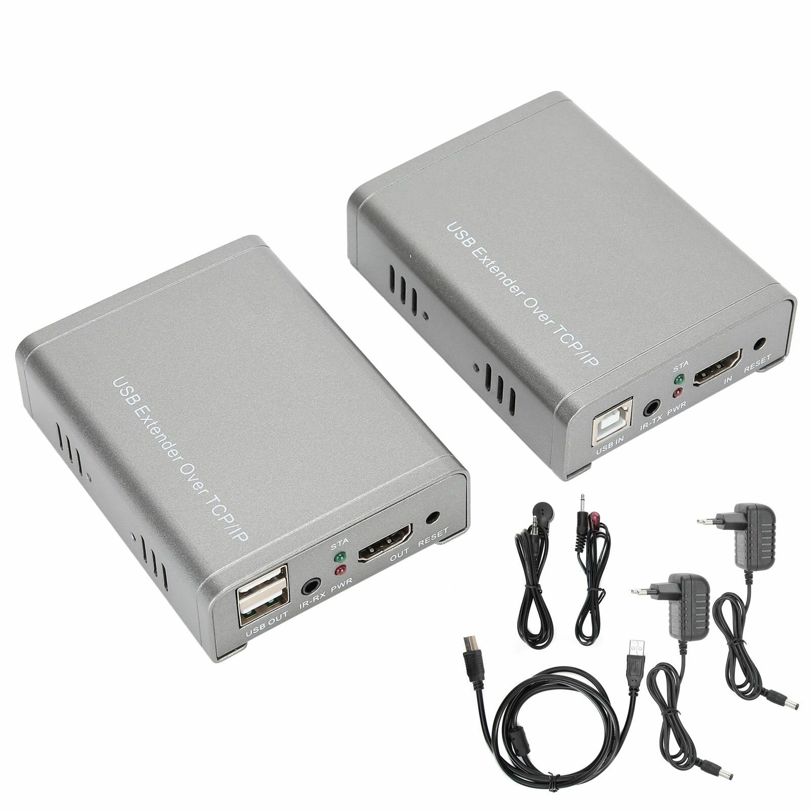 Усилитель HDMI/USB 4K с удлинением кабеля