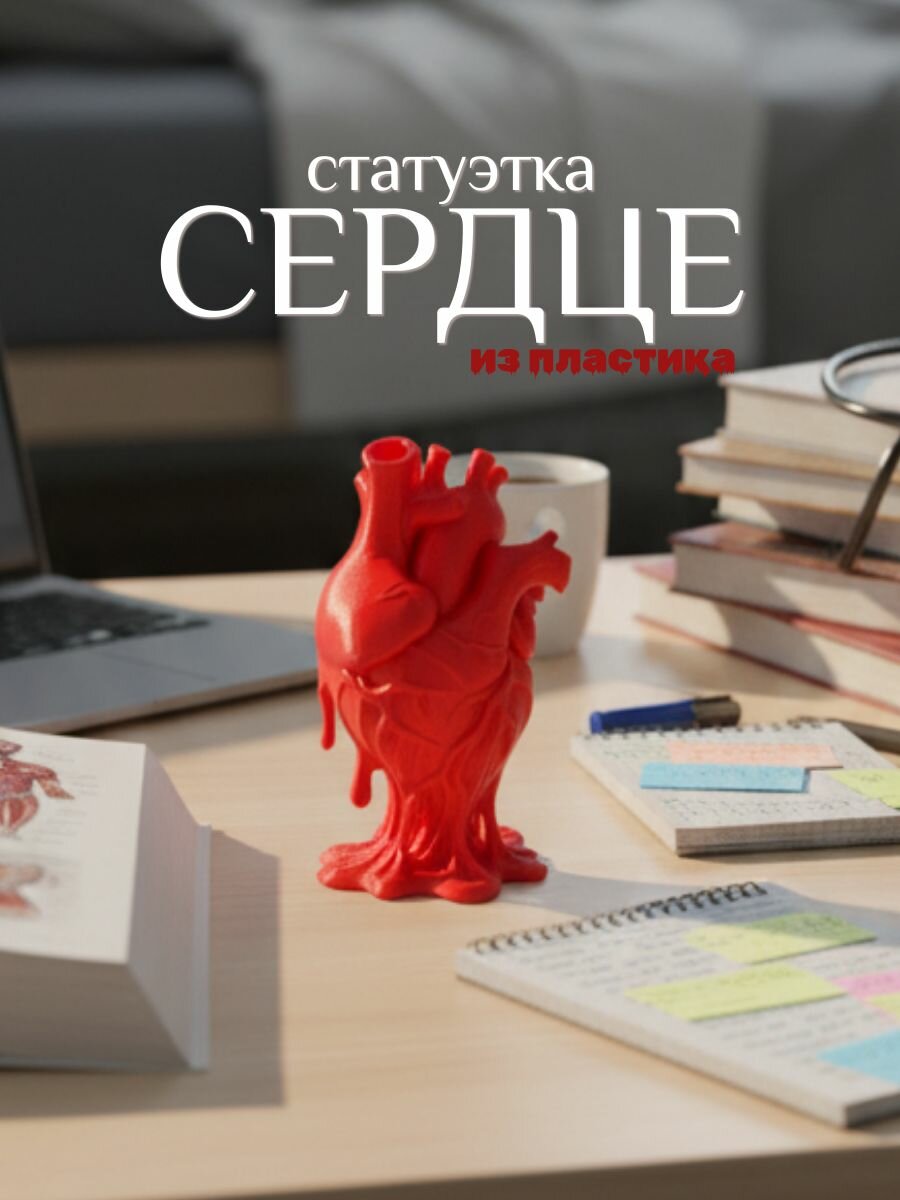 Статуэтка Сердце анатомическое / Декор для интерьера / Подарок врачу