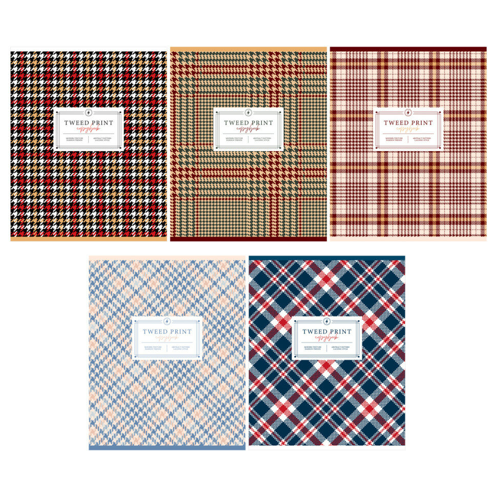 Тетрадь 96л, А5, линия BG "Паттерн", суперэконом, 15 штук, 370654