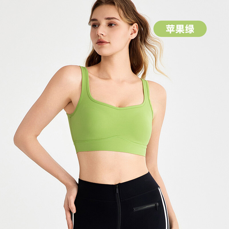 Обнаженное нижнее белье, для фитнеса, с высокой эластичностью, цвет яблочно-зеленый