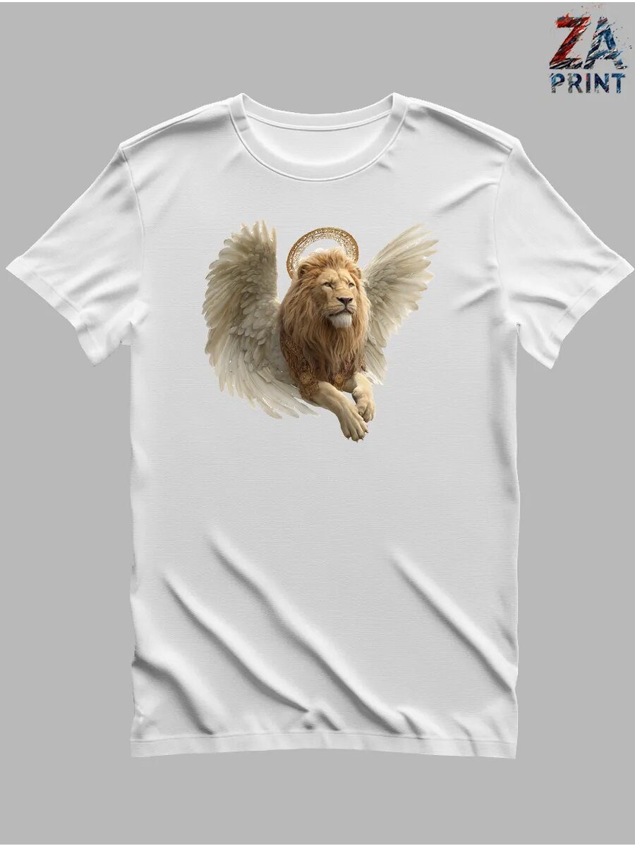 Футболка ангел лев