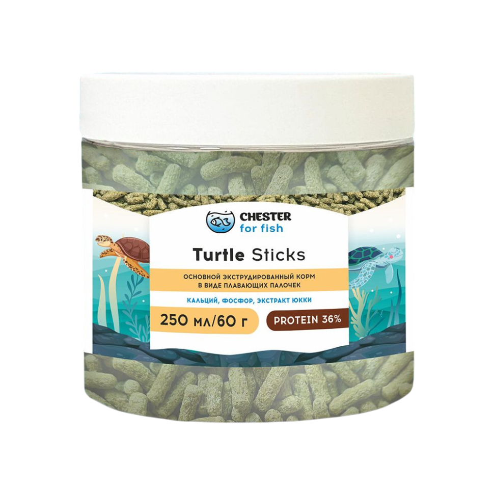 Chester Turtle Sticks корм для черепах в палочках - 60 г