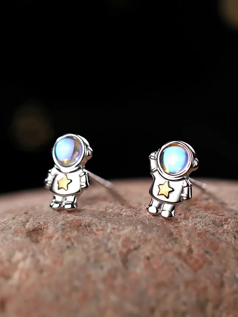 Серьги пусеты, искусственный камень