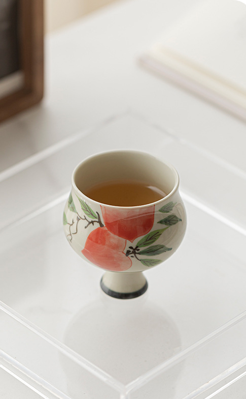 Хрустальная голубая чайная чашка со льдом, одиночная чашка, керамическая чашка для чаепития, чашка для чая Кунг-фу