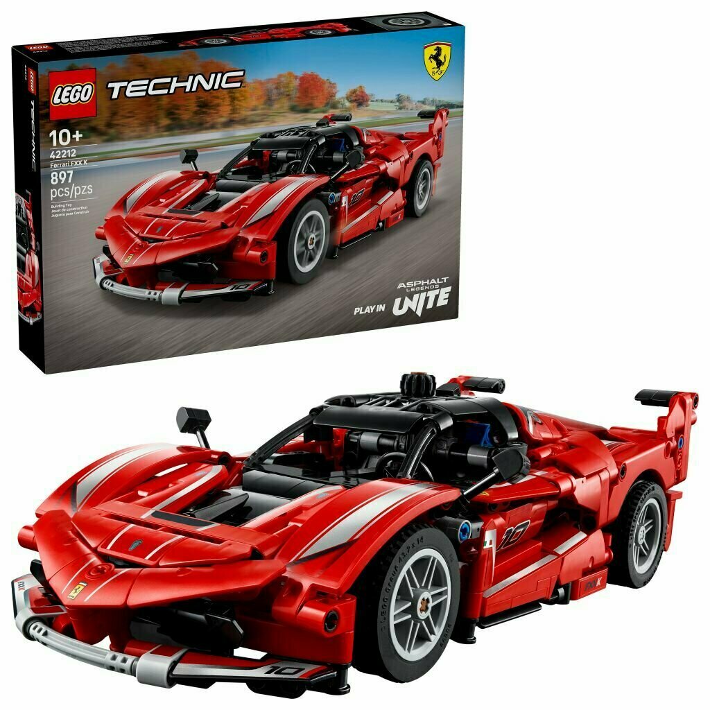 Конструктор LEGO Technic Ferrari FXX K 42212, 897 деталей, от 10 лет