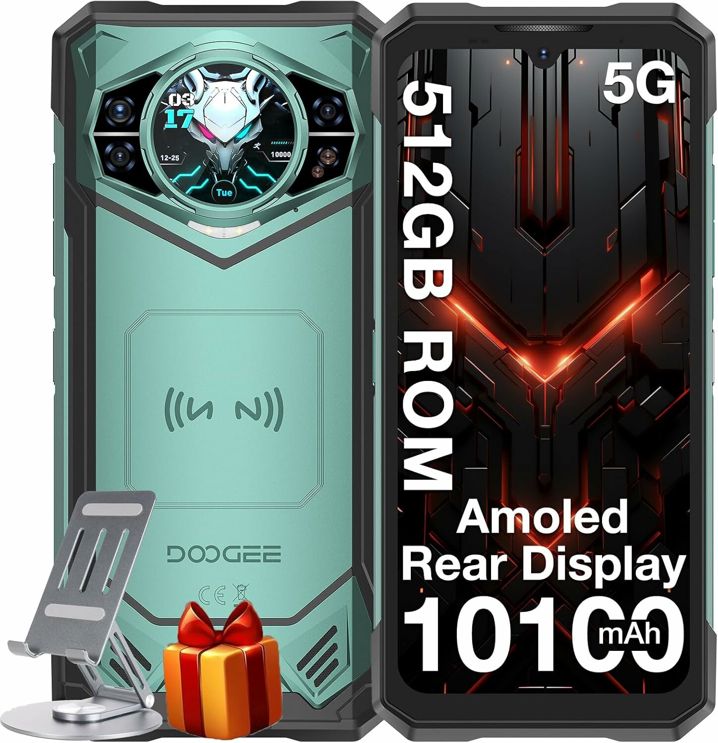 Защищенный телефон DOOGEE S200 X 5G, 32 ГБ 512 ГБ/TF 2 ТБ, 10100 мАч/33 Вт