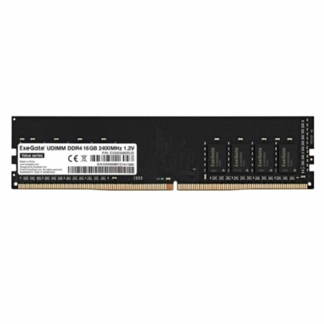 Оперативная память ExeGate Value (EX283081RUS) DIMM DDR4 4 ГБ - DDR4, 4 ГБ х 1 шт, 2666 МГц