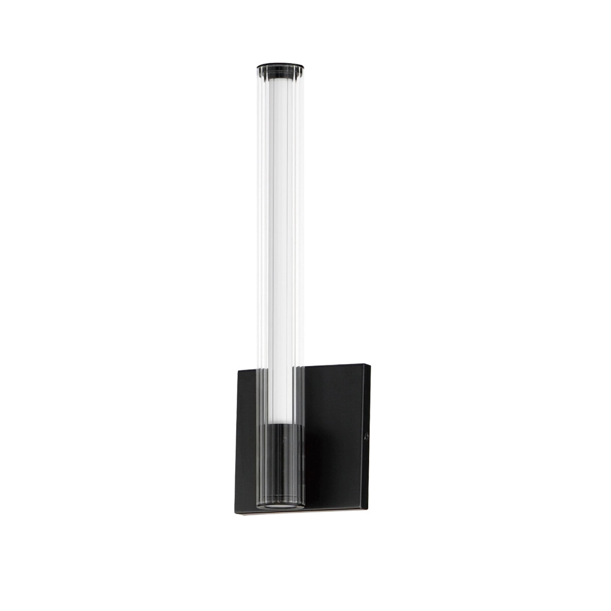 Настенный светильник Delight Collection MD9905 MB9905-1M matt black, Прозрачный, LED, 1 x 10 Вт.
