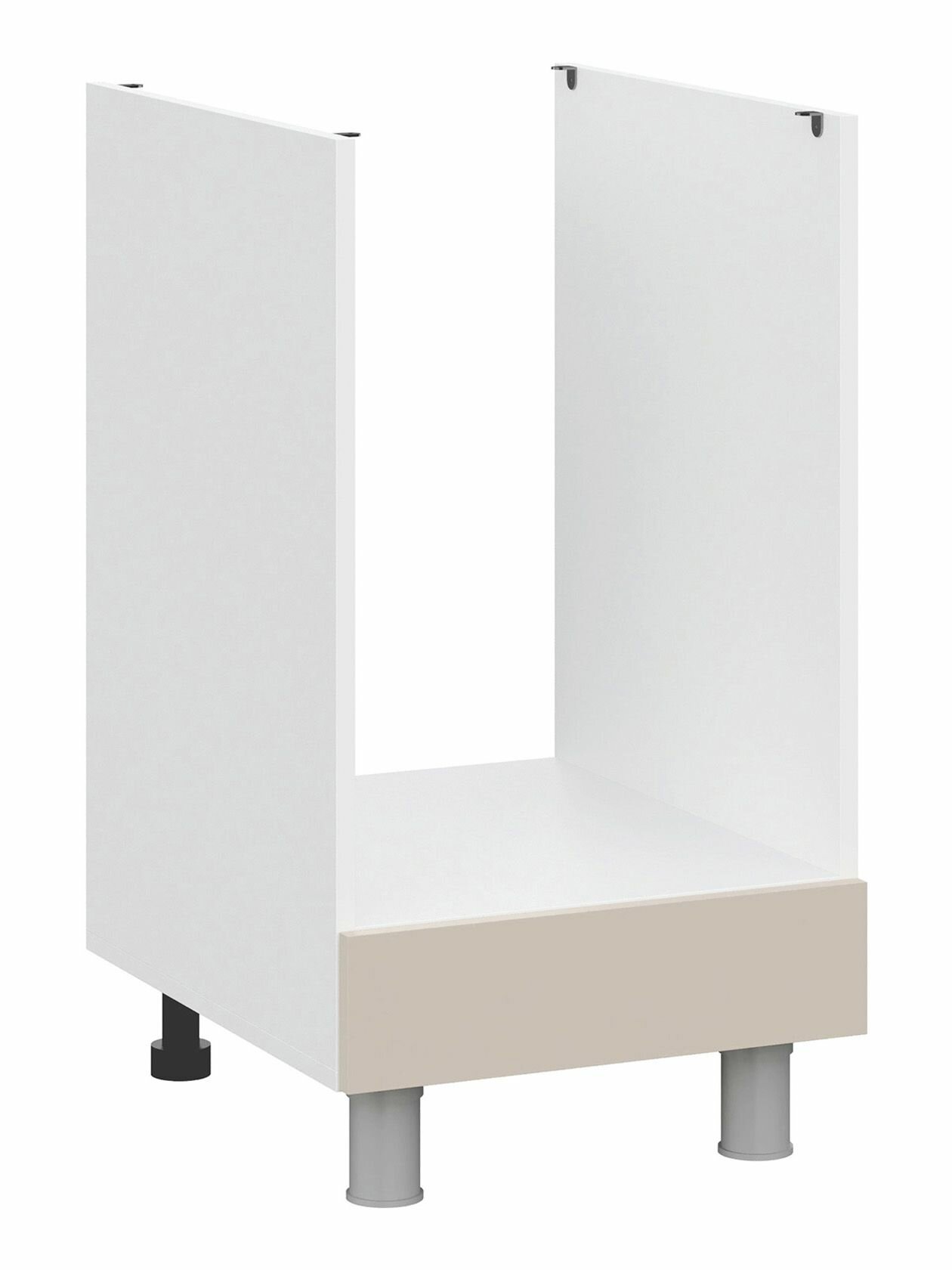 Кухонный модуль напольный, стол под духовку Тандем с ящиками, 45х53.8х82.4 см, Белый / Меланж