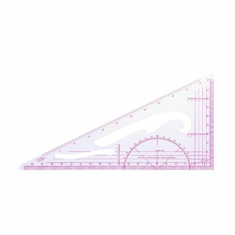 Многофункциональная пластиковая линейка для пэчворка, квилтинга и шитья, Масштаб 8535